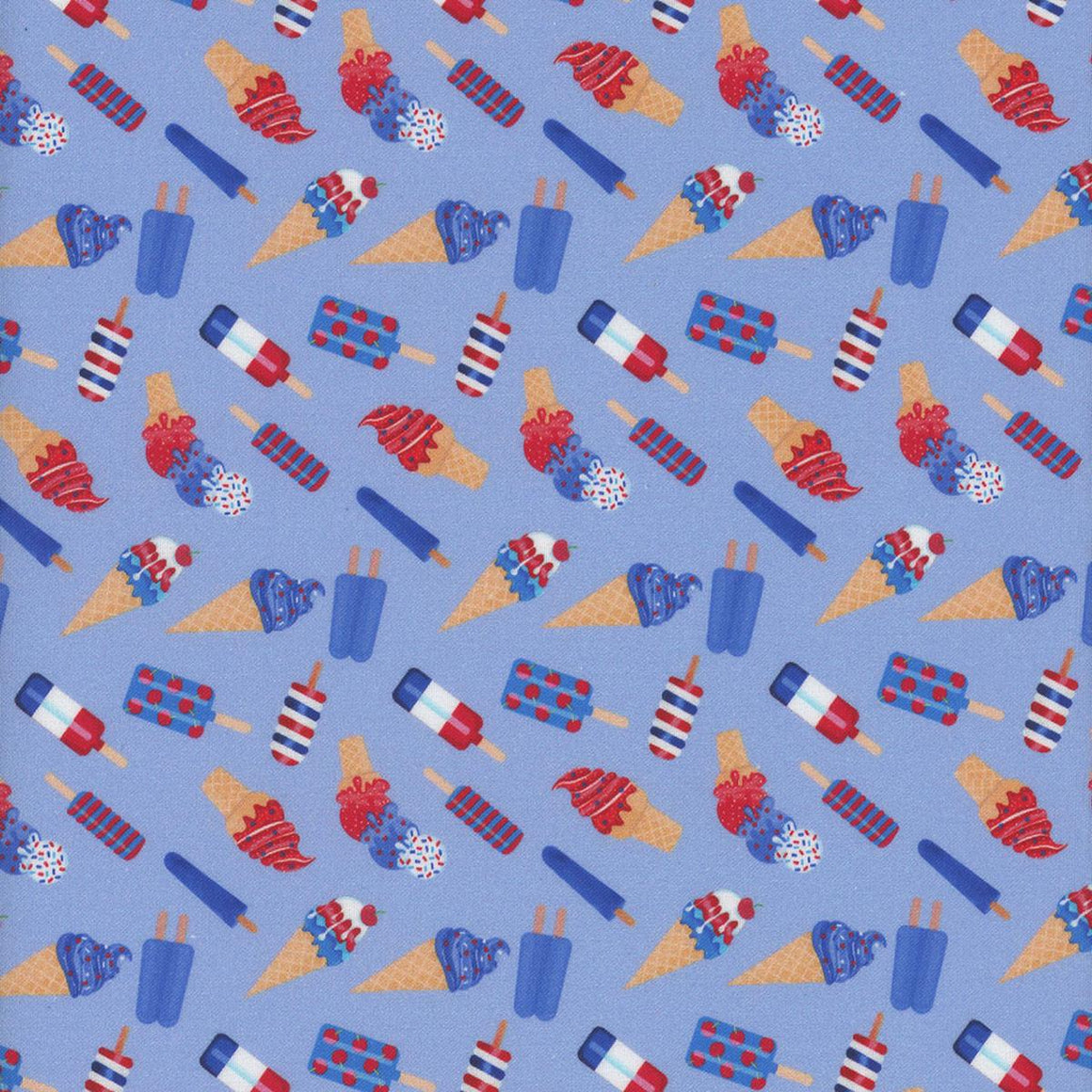 Timeless Treasures Ice Cream Cone GAIL-CD1998 BLUE – Friends and Co ...