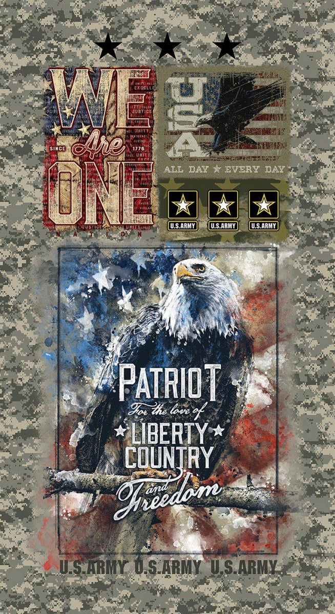 Foust Textiles Army Panel 1337A ARMY #194 – Friends and Co. Quilt Shop