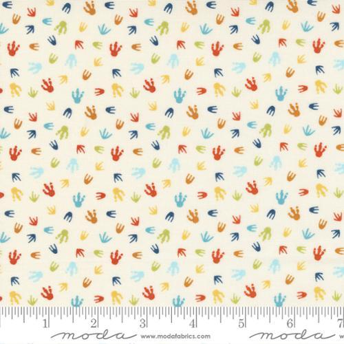 Moda Fabrics Stomp Stomp Roar Footprints Bone 20824 11 – Friends and Co ...